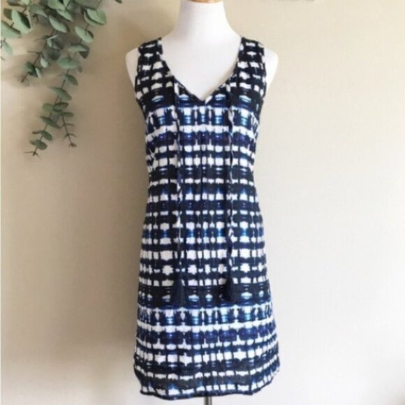 Cynthia Rowley | Dresses | 4 Cynthia Rowley Blue White Tye Dye Linen ...